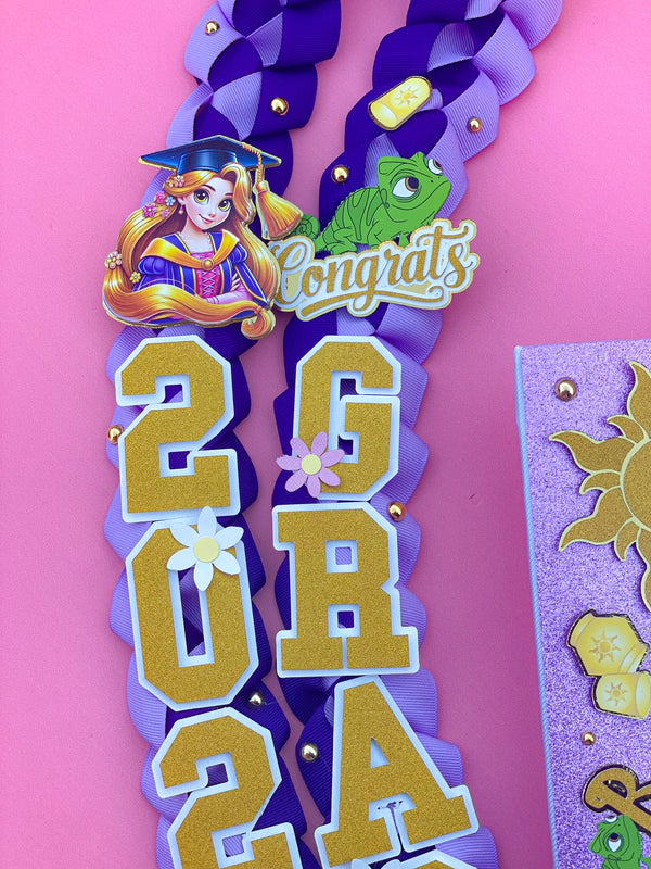 Rapunzel Graduation Lei | Kindergarten Graduation Lei | Graduation Gif ...